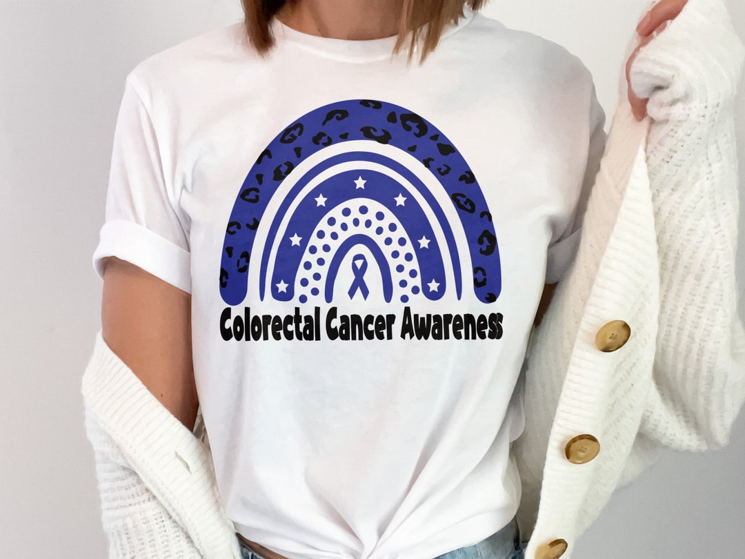 Colorectal Cancer Awareness Rainbow Svg, Colorectal Cancer Awareness ...