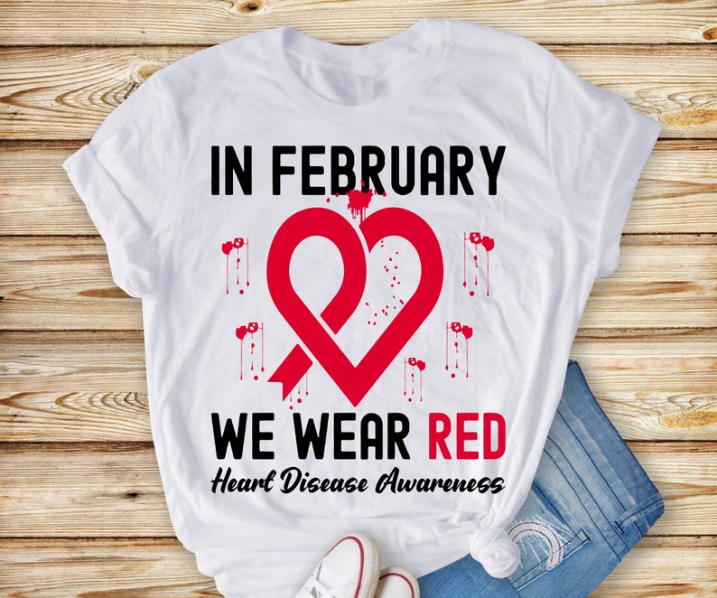 Heart Disease Awareness Svg Png Bundle Heart Health Awareness - Etsy