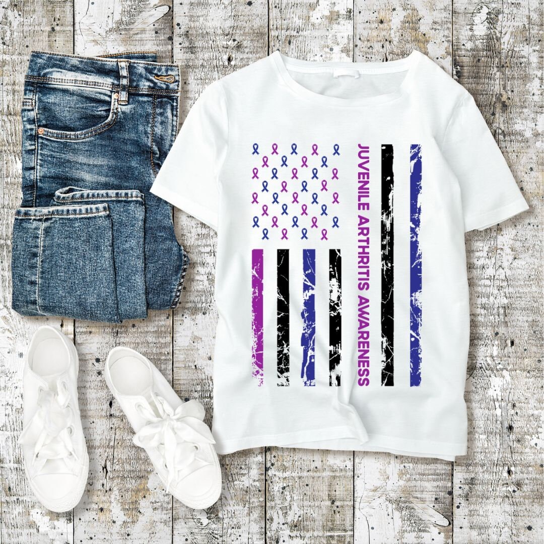 Juvenile Arthritis Awareness Svg Png, Flag Juvenile Arthritis Awareness ...