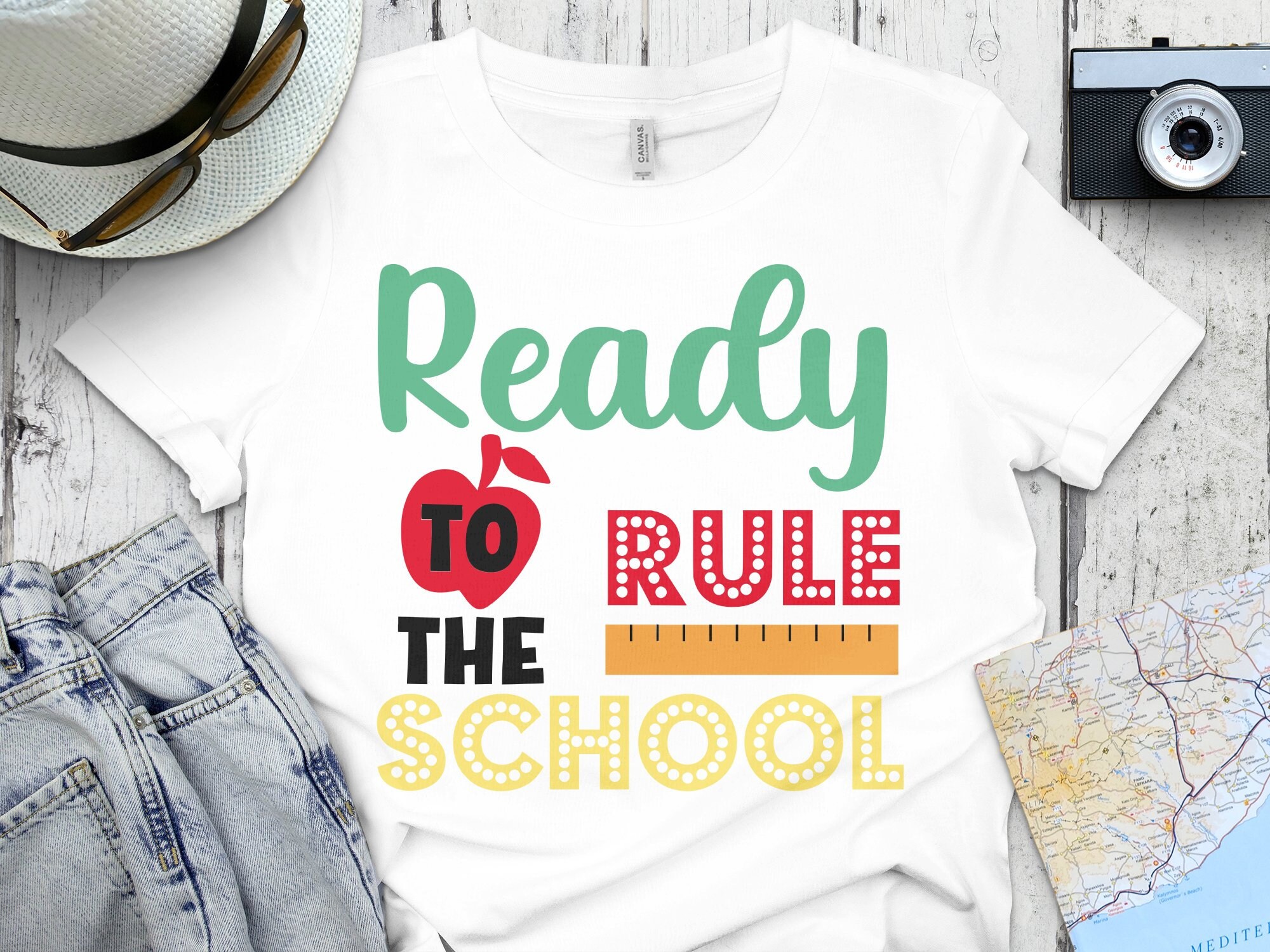 Ready to Rule the School Png Svg, Back to School Svg, 1st Day of School ...