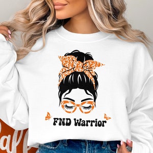 Retro FND Warrior Svg, FND Awareness Svg Png, Functional Neurological ...