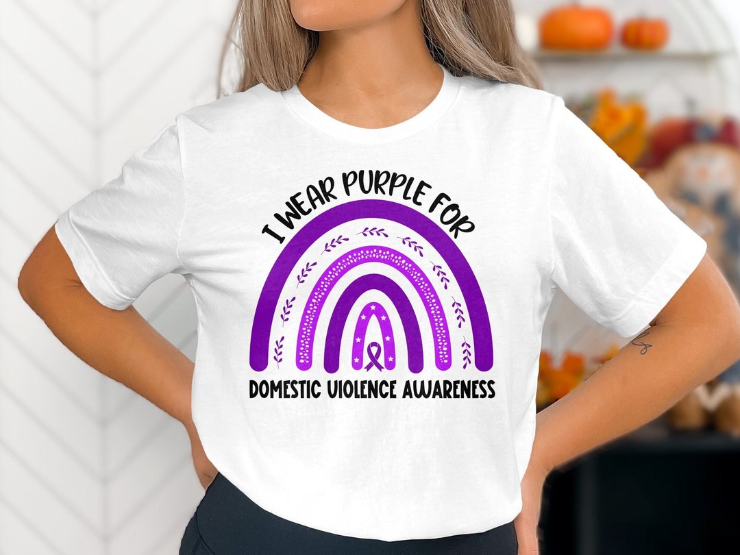 Domestic Violence Awareness Svg Png, I Wear Purple for Domestic ...