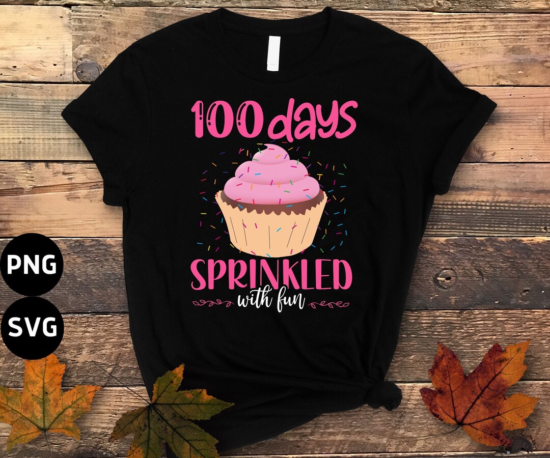 100 Days of School Svg Png, 100 Days Sprinkled With Fun Svg, Funny ...