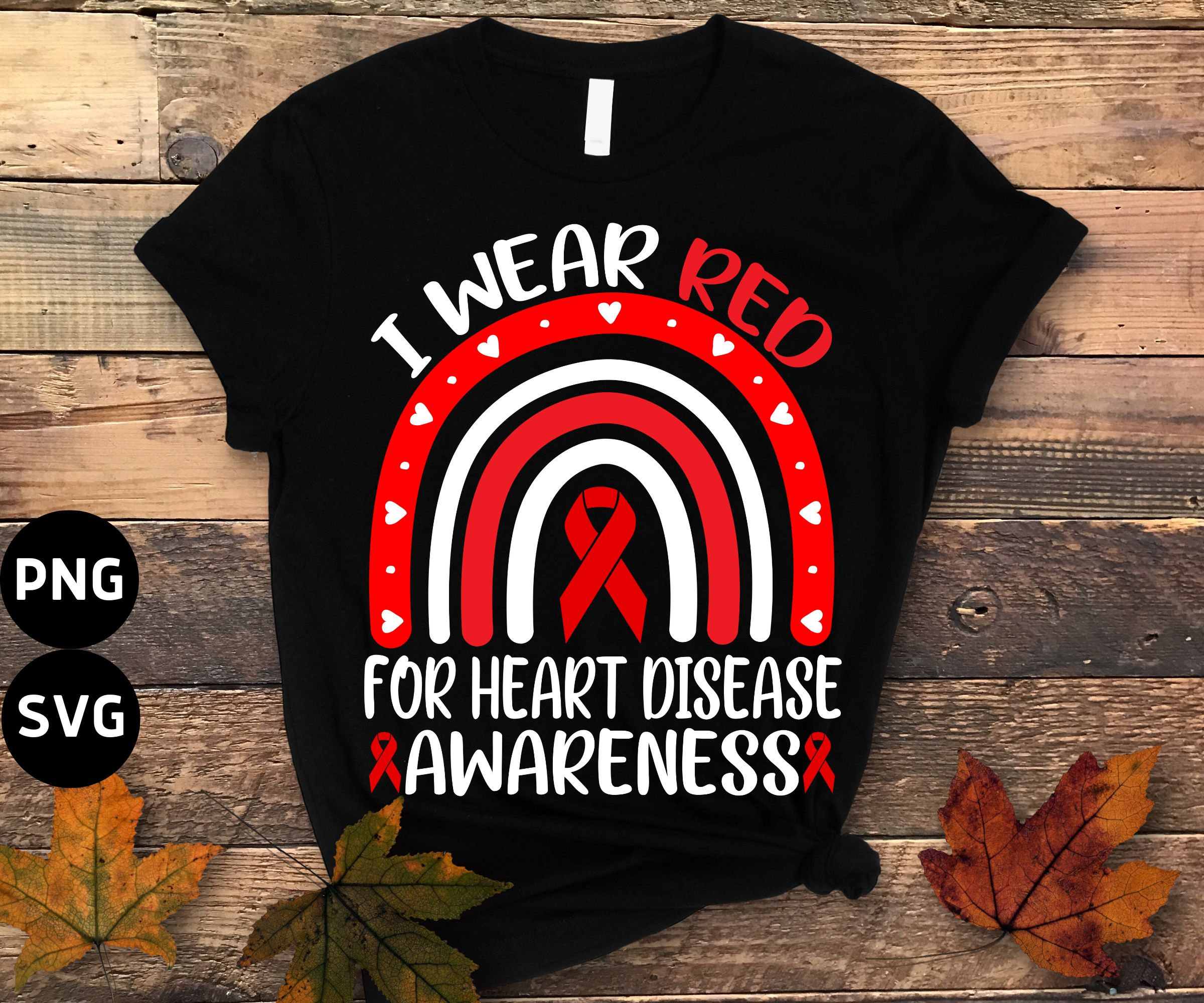 Heart Disease Awareness Svg Png We Wear Red for Heart Disease - Etsy