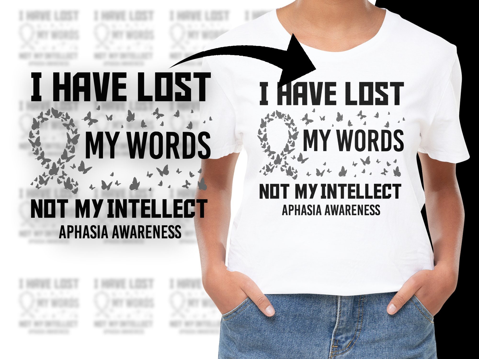 Aphasia Awareness Svg Png I Have Lost My Words Not My - Etsy