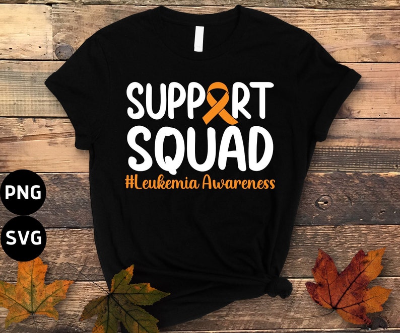 Leukemia Awareness Svg Png Support Squad Ribbon Svg Leukemia - Etsy