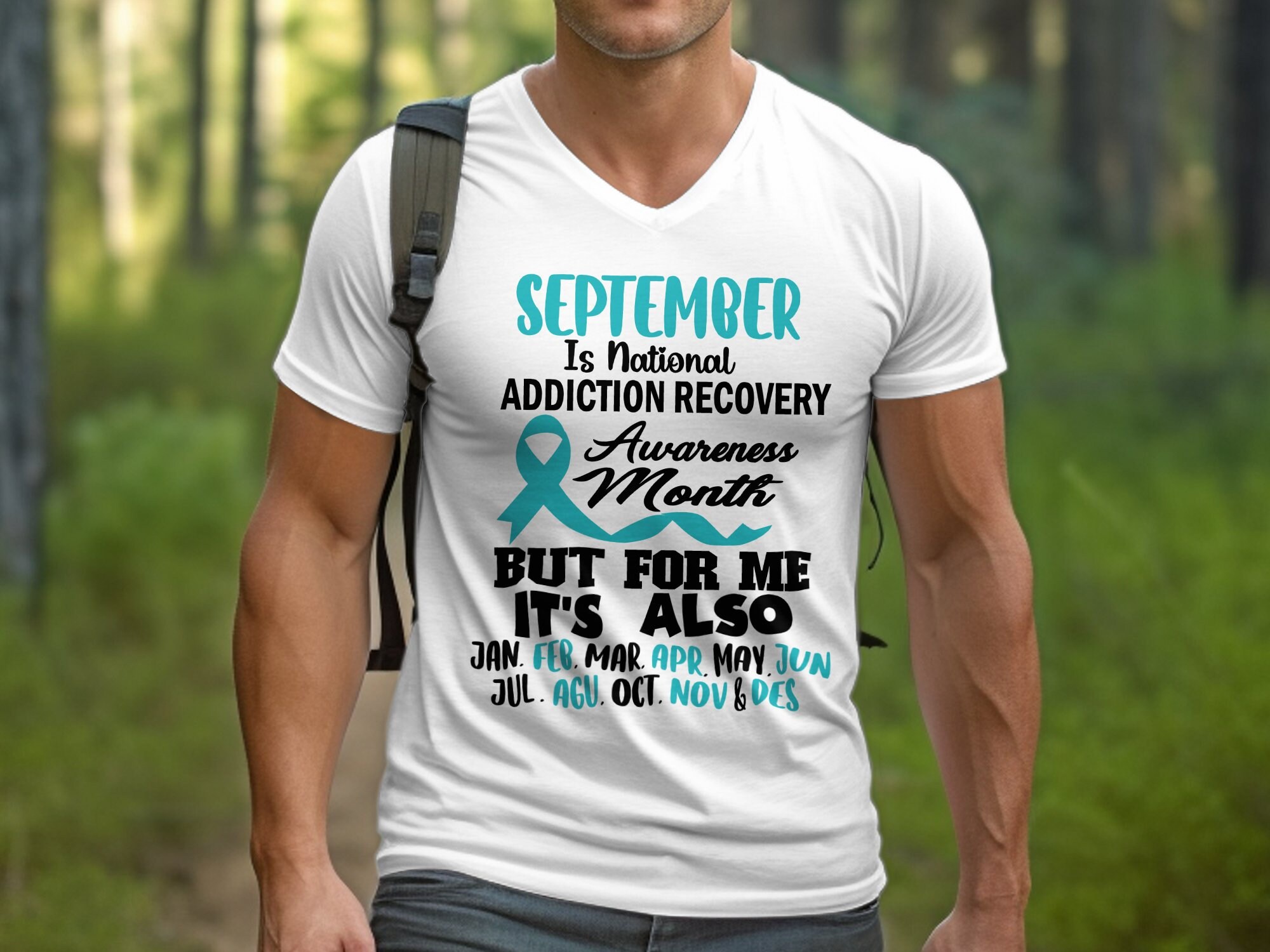 Addiction Recovery Awareness Svg Png September is National - Etsy