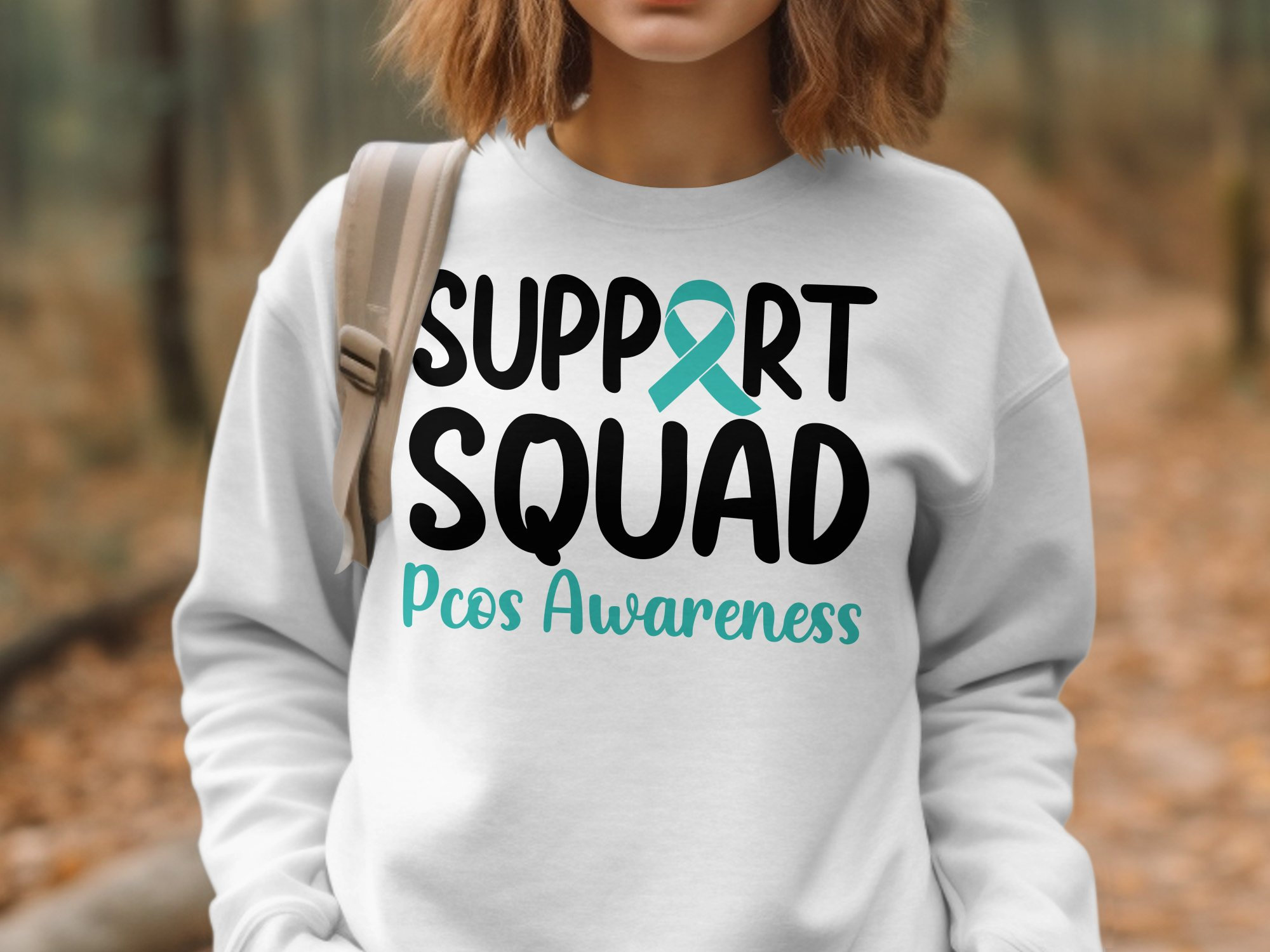 PCOS Awareness Svg Png Support Squad Svg Ovary Syndrome Teal - Etsy