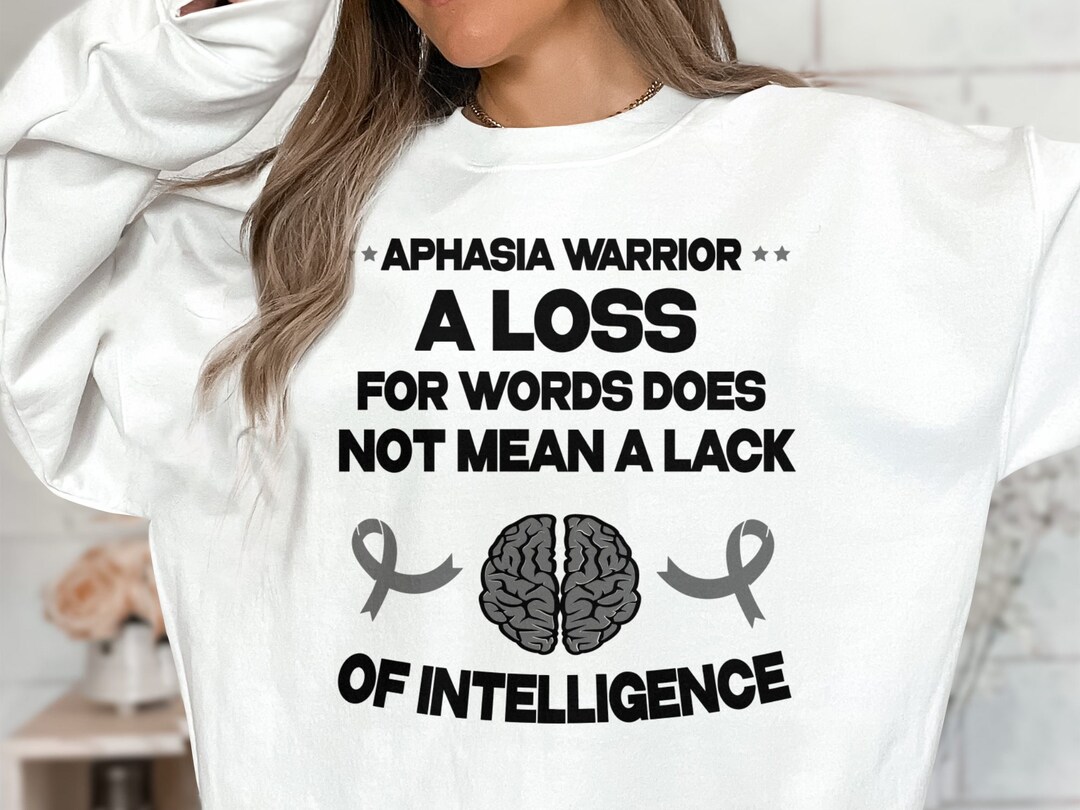 Aphasia Awareness Svg Png, Aphasia Warrior a Loss for Words Does Svg ...