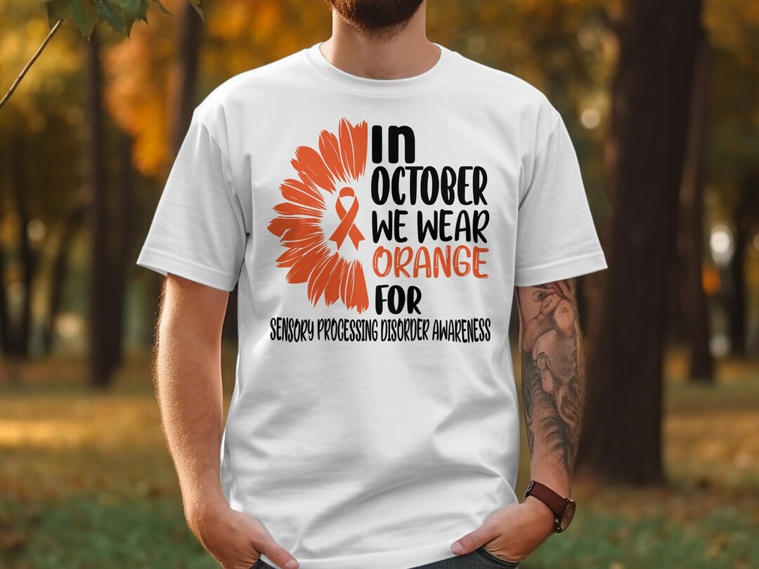 Sensory Processing Disorder Awareness Svg Png, in October We Wear ...
