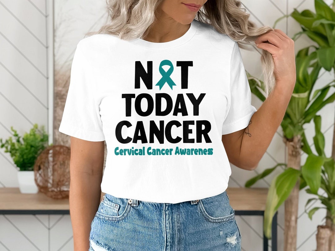 Cervical Cancer Awareness Svg Png, Not Today Cancer Svg, Cervical ...
