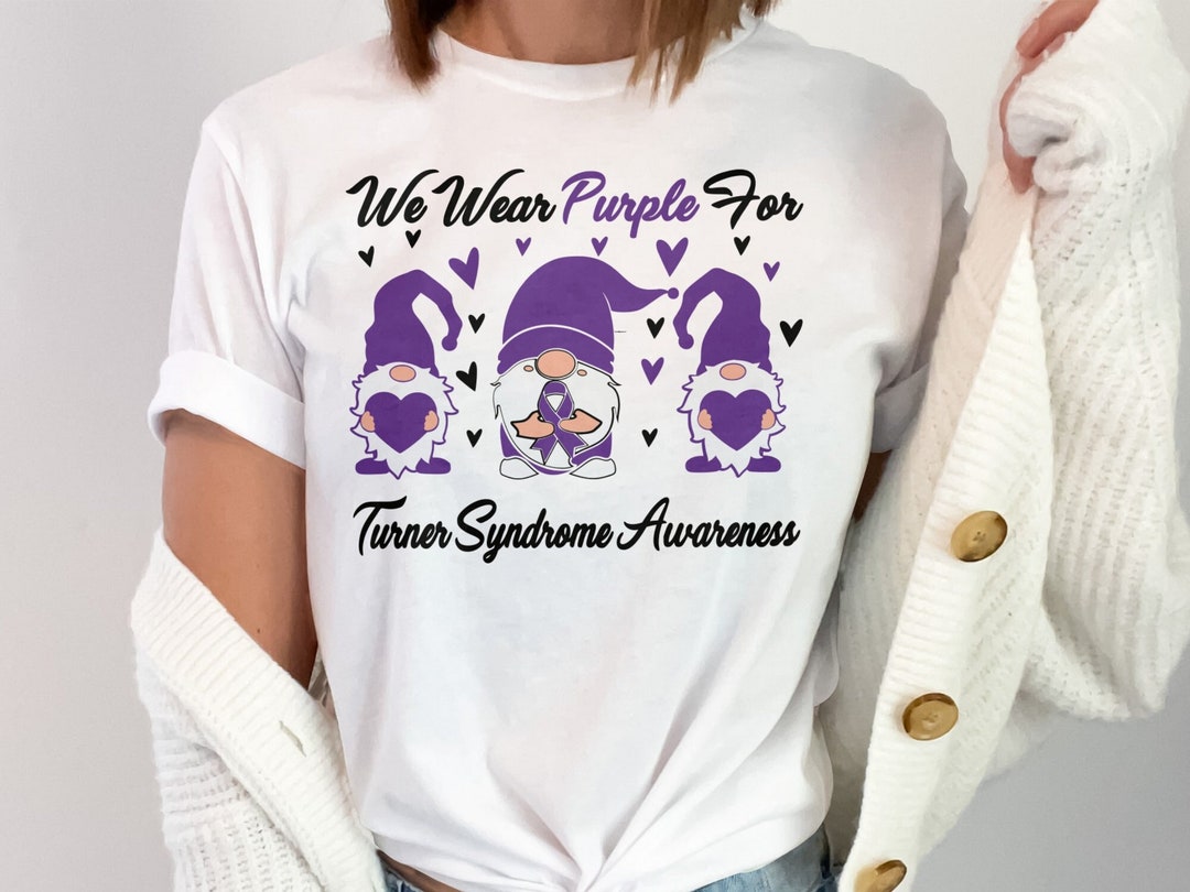 Turner Syndrome Awareness Svg Png, We Wear Purple for Svg, Purple ...