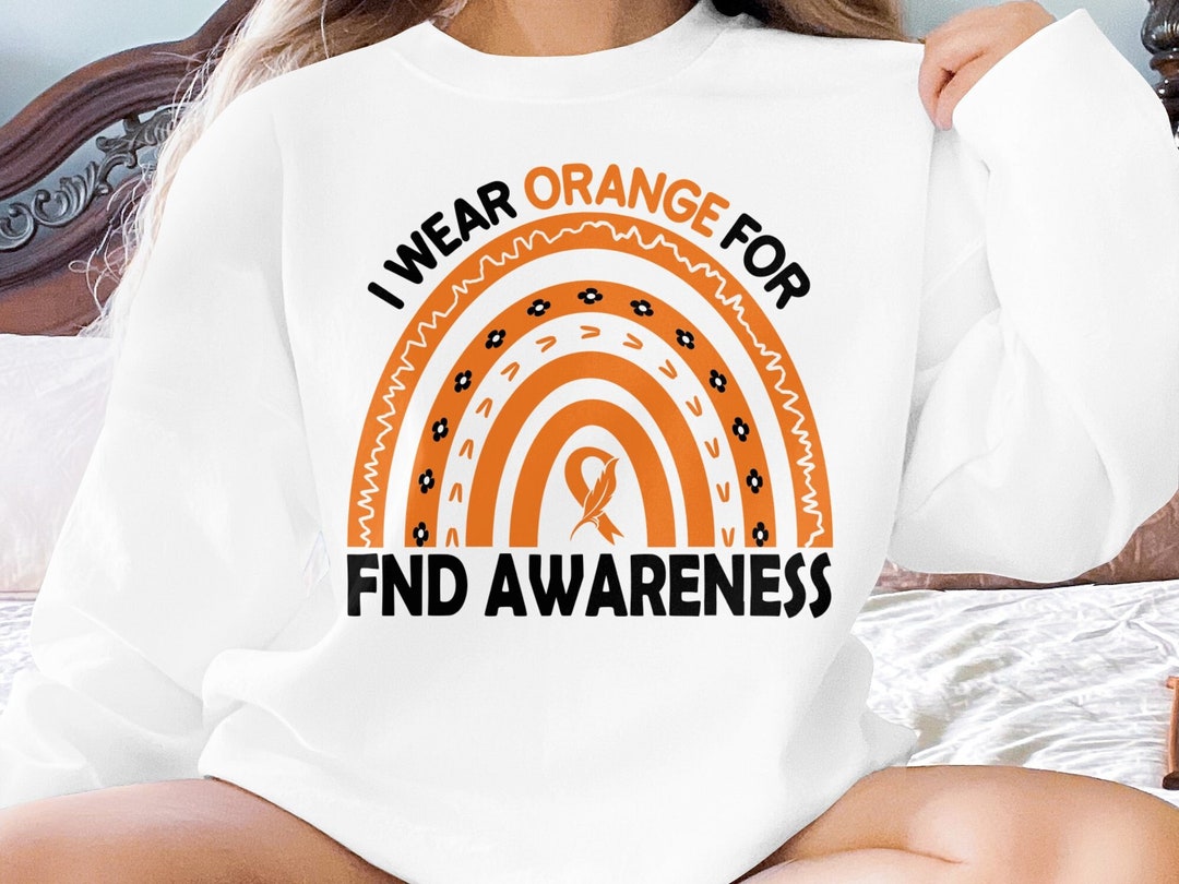 I Wear Orange for FND Awareness Svg, FND Awareness Svg Png, Functional ...