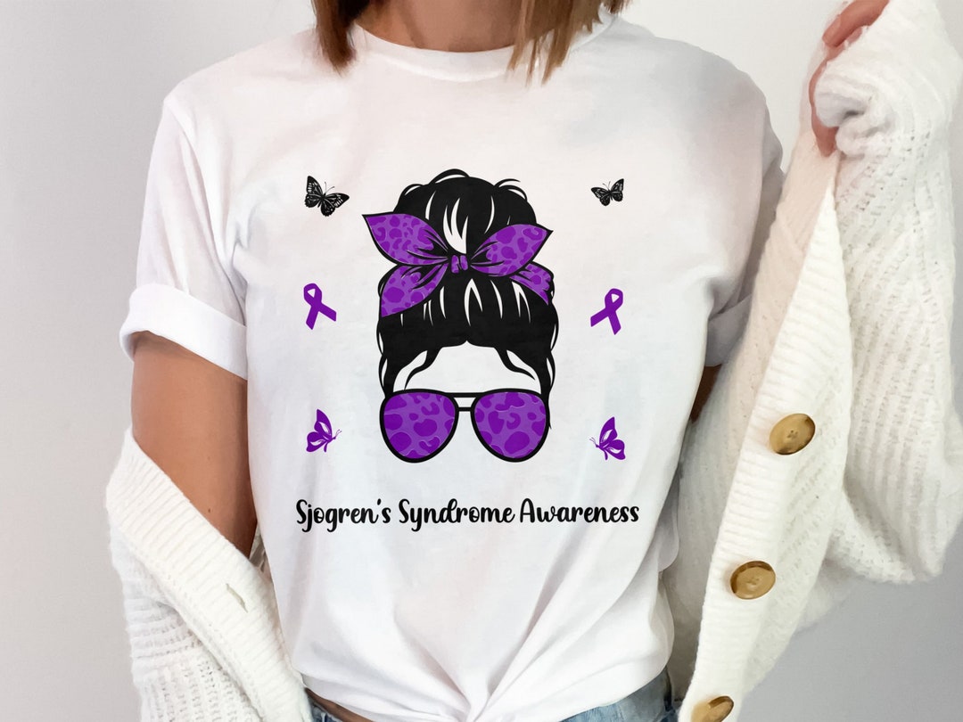 Messy Bun Sjogren's Syndrome Awarenessd Png, Sjogren's Syndrome ...