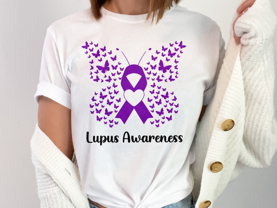 Lupus Awareness Svg Png, Butterfly Lupus Awareness Png, Support Lupus ...