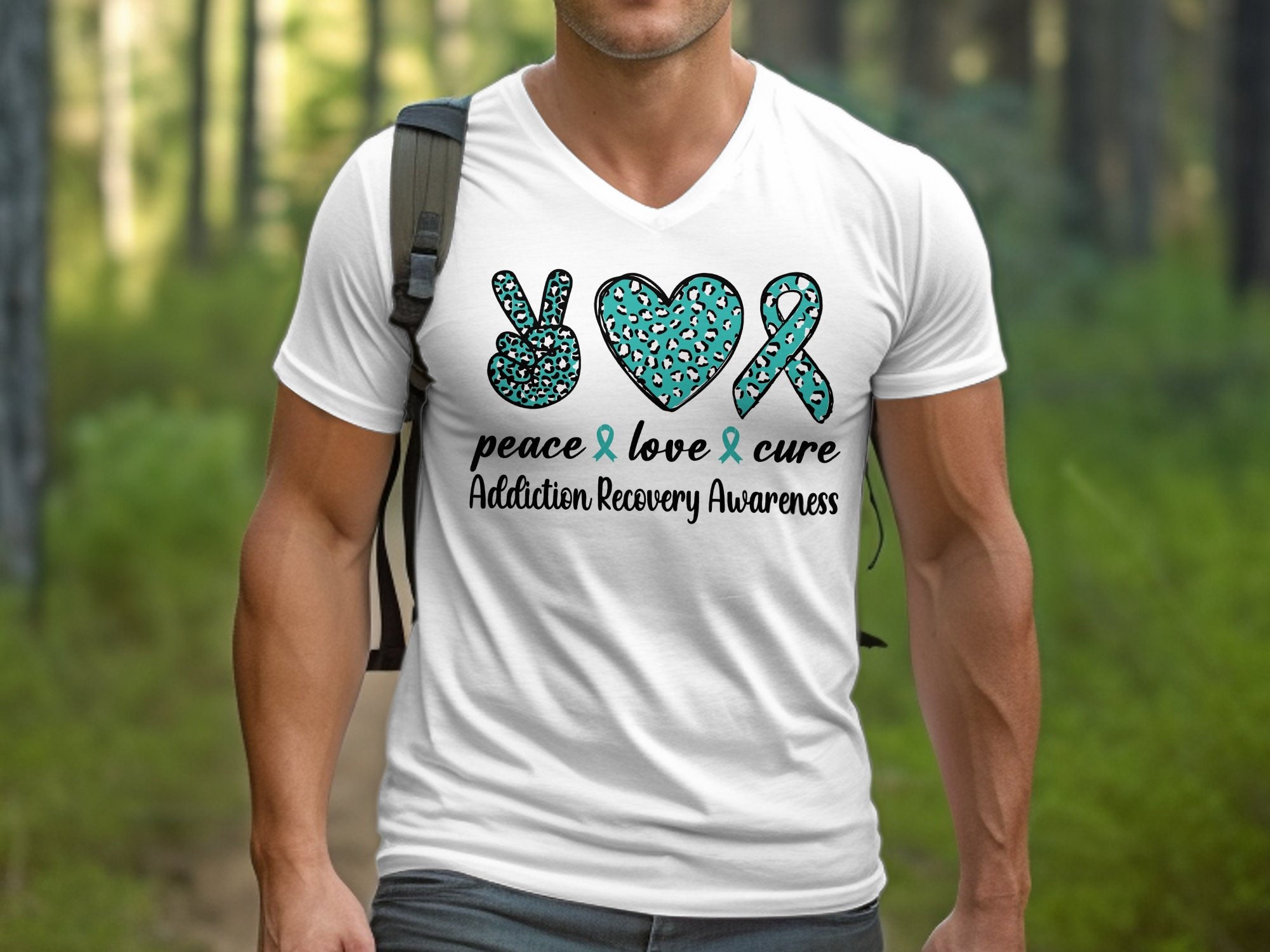 Addiction Recovery Awareness Svg Png Peace Love Hope Svg - Etsy