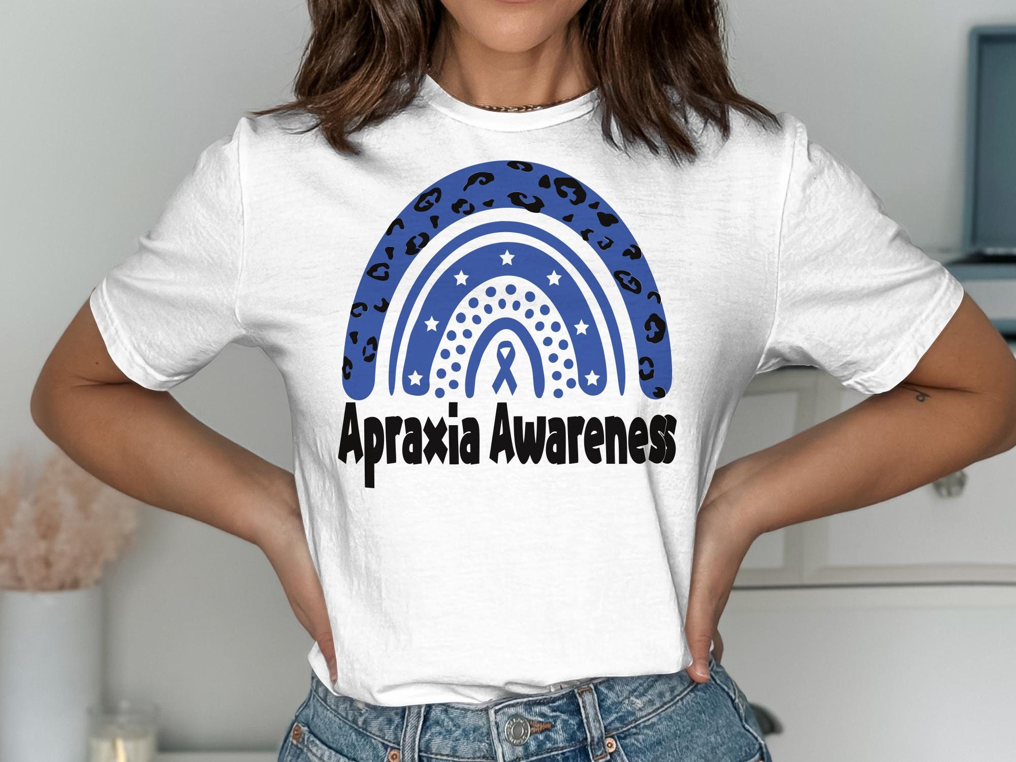 Apraxia Awareness Svg Png, Apraxia Rainbow Svg, Blue Ribbon Svg ...