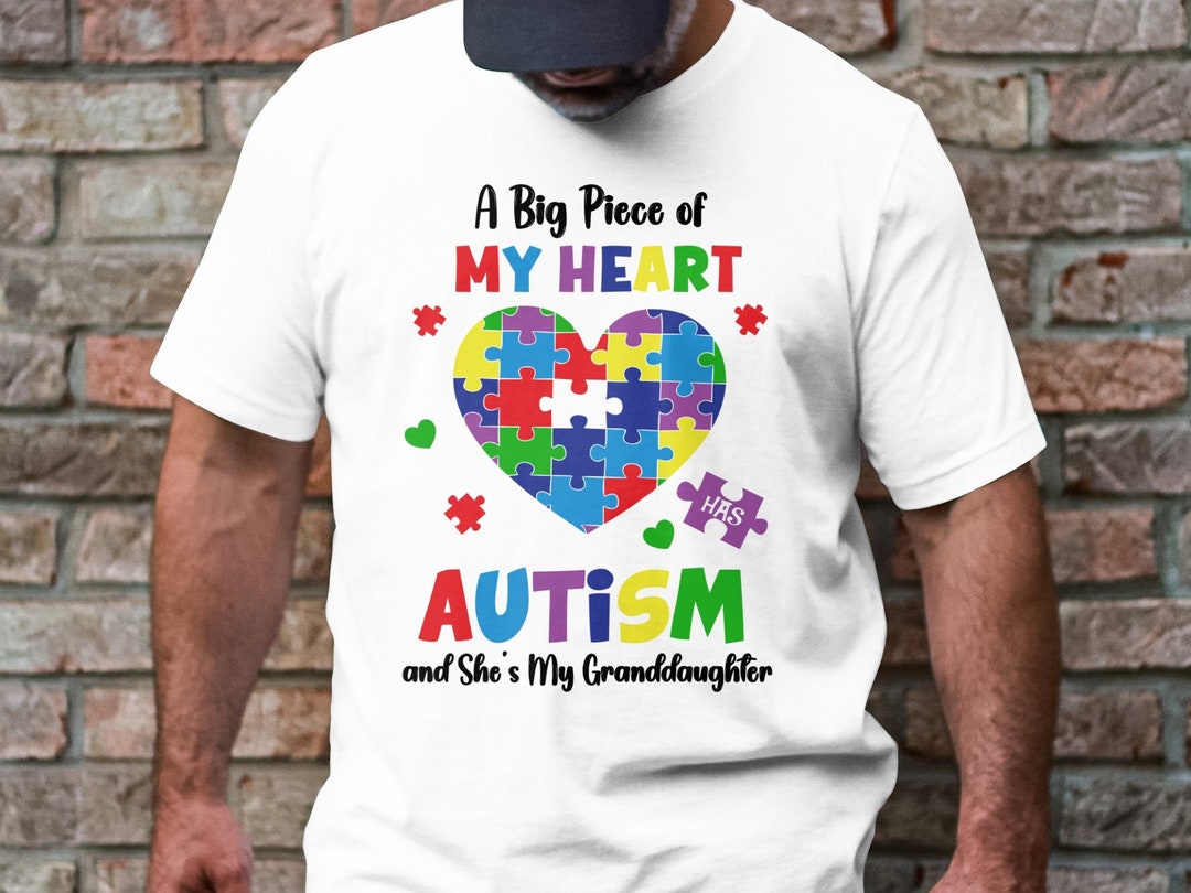 Autism Awareness Png, A Big Piece of My Heart Has Autism and She's My ...