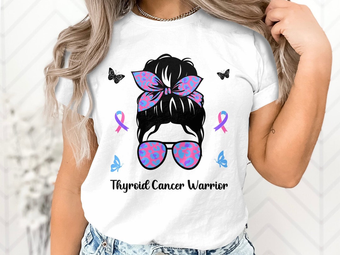 Thyroid Cancer Awareness Svg Png, Thyroid Cancer Warrior Svg, Thyroid Cancer Support Svg Cricut ...