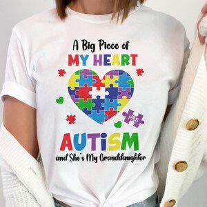 Autism Awareness Png, A Big Piece of My Heart Has Autism and She's My ...