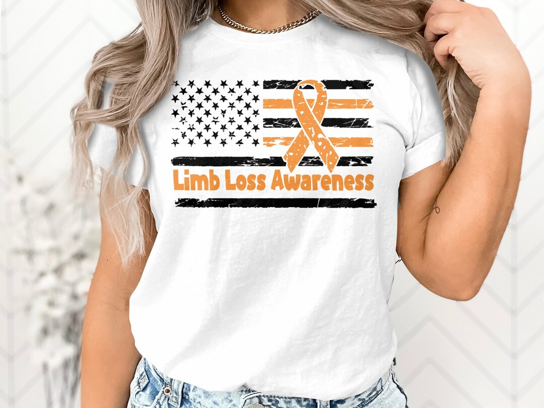 Limb Loss Awareness Svg Png, Flag Limb Loss Awareness Svg, Orange ...