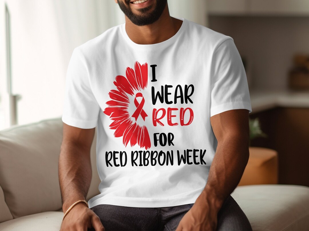 Red Ribbon Week Svg Png, I Wear Red for Red Ribbon Week Svg, Drug Free ...