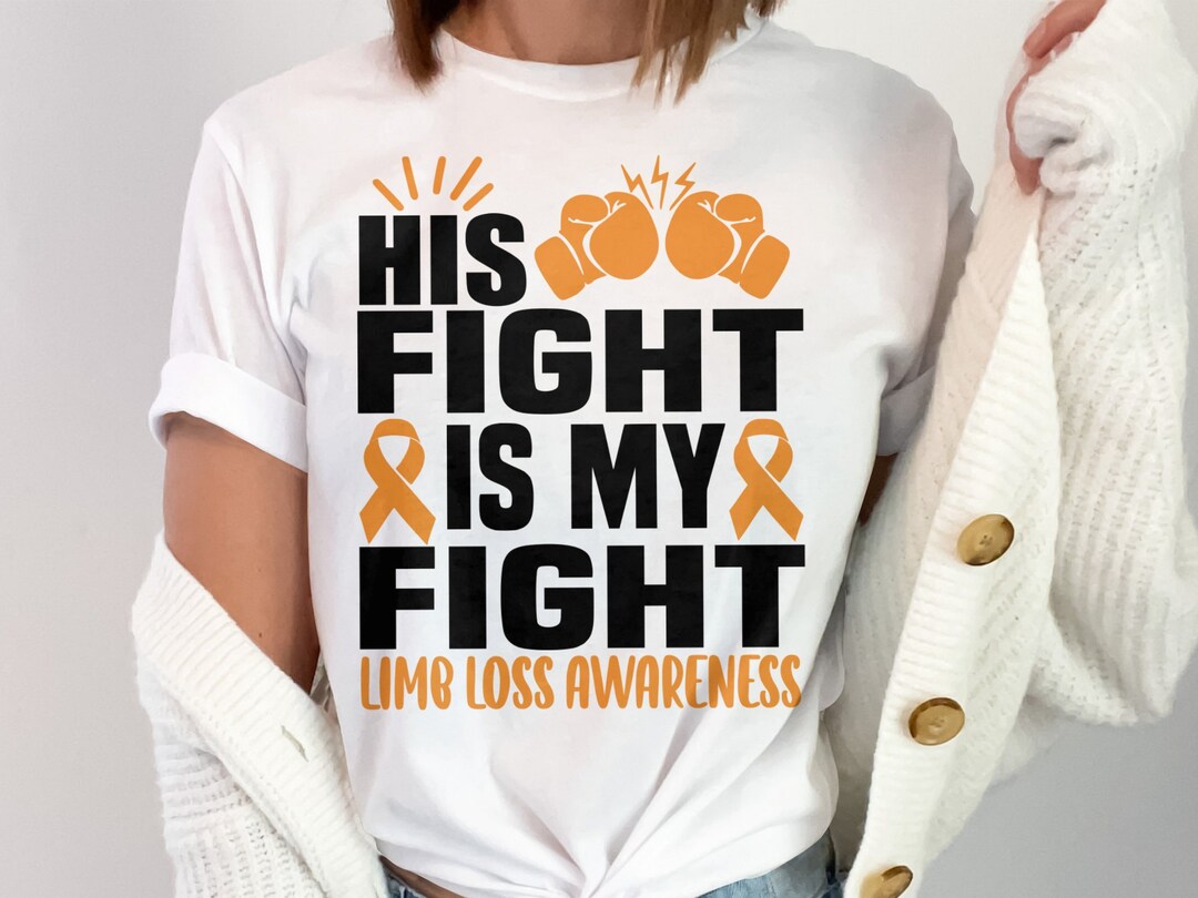 Limb Loss Awareness Svg, Png, Her Fight is My Fight Svg, Orange Ribbon ...
