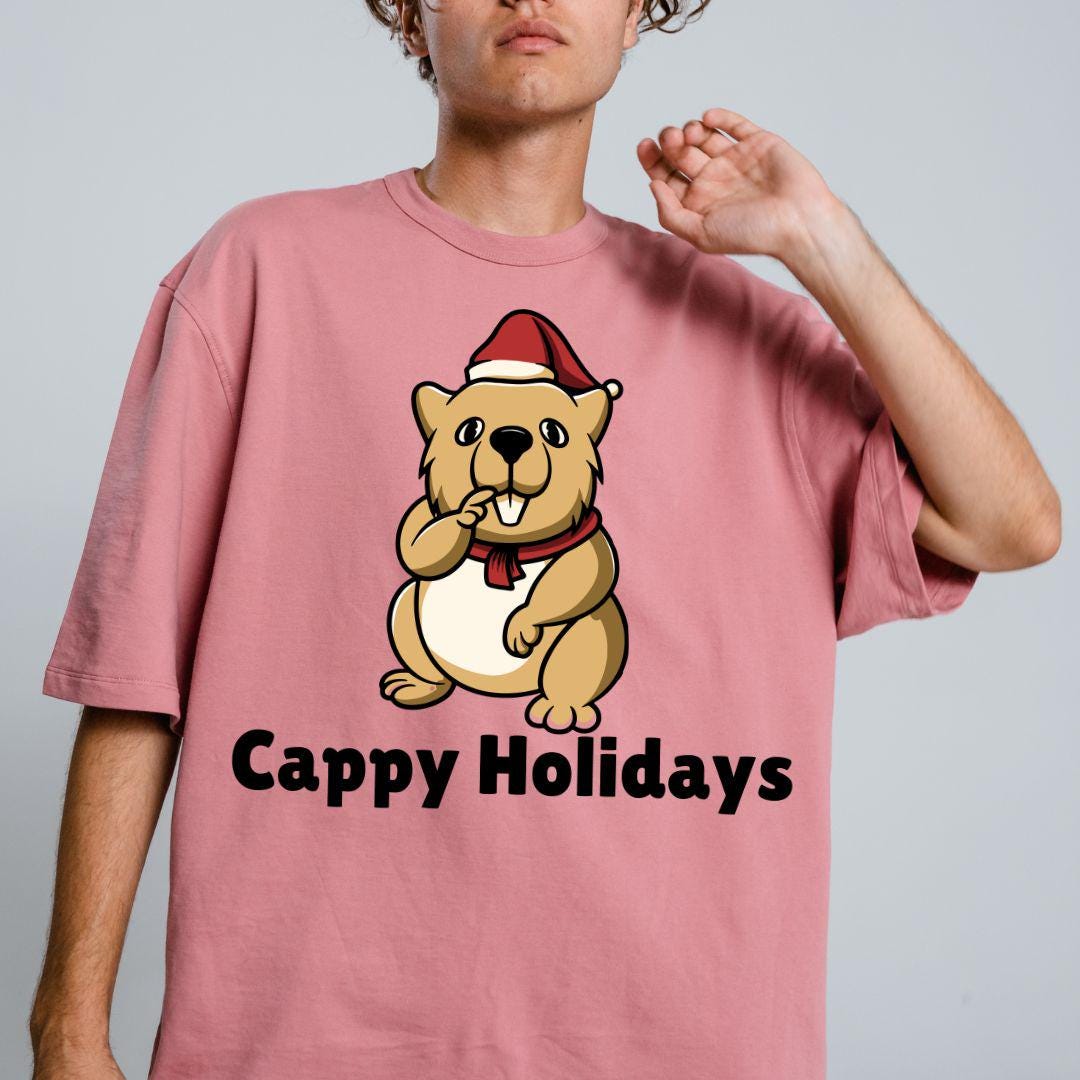 Cappy Holidays Cute Svg Png, Capybara Christmas Santa Cute Funny Svg ...