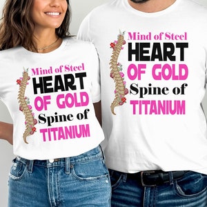 Spinal Fusion Svg Png, Mind of Steel Heart of Gold Spine of Titanium ...