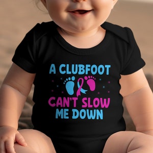 Clubfoot Awareness Svg Png, A Clubfoot Can't Slow Me Down Svg, Pink and ...