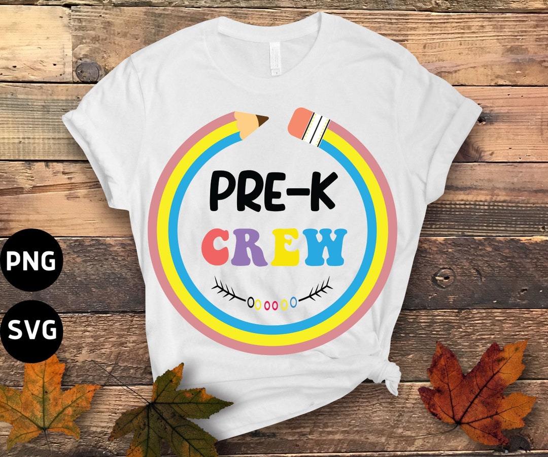 Pre-k Crew Svg Png, Preschool Teacher Squad Svg, First Day of Pre-k Svg ...