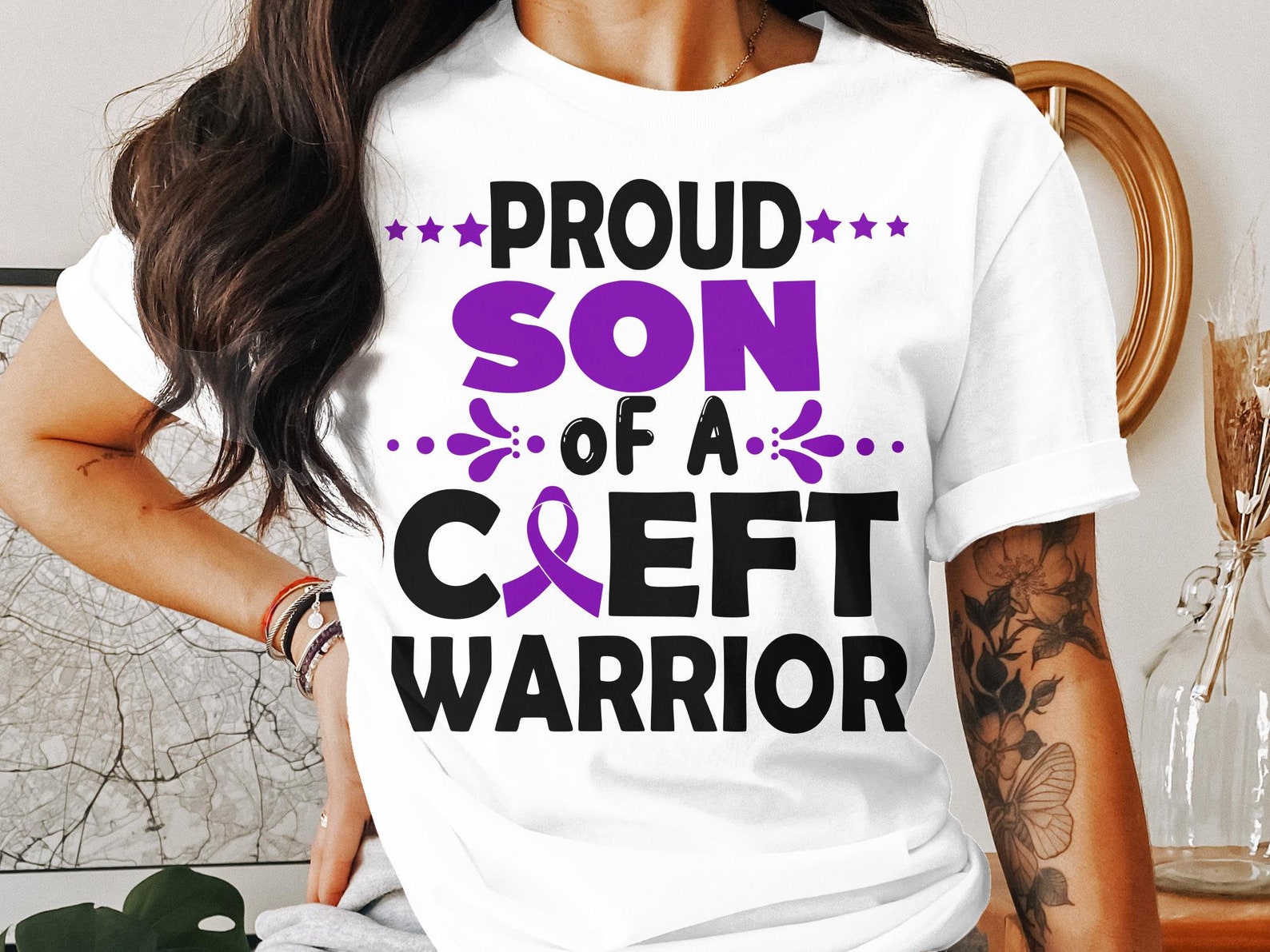 Cleft Craniofacial Awareness Svg Png, Proud Son of a Cleft Warrior Svg ...