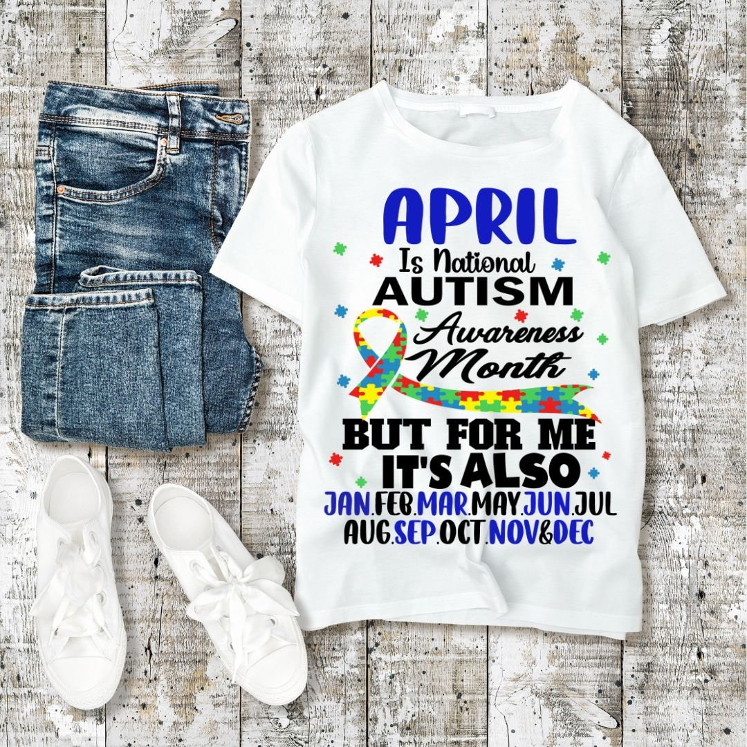April is National Autism Awareness Month Svg Png, Autism Awareness Png ...