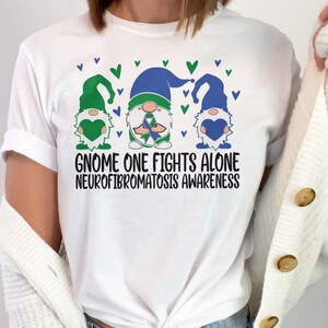 Neurofibromatosis Awareness Svg Png, Gnome One Fights Alone Png, NF ...