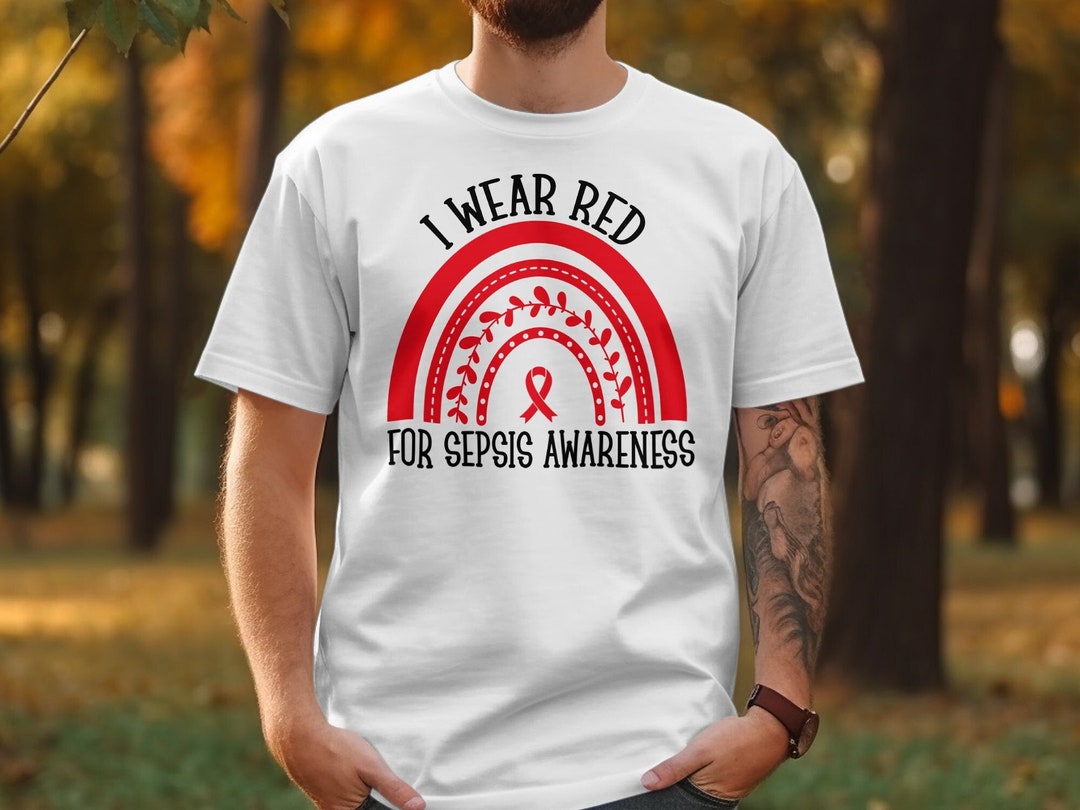 Sepsis Awareness Svg Png, I Wear Red for Sepsis Awareness Svg ...