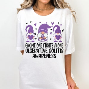 Ulcerative Colitis Awareness Svg Png, Gnome One Fights Alone Svg ...