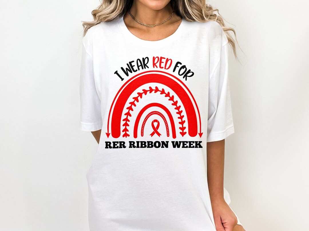 Red Ribbon Week Svg Png, I Wear Red for Red Ribbon Week Rainbow Svg ...