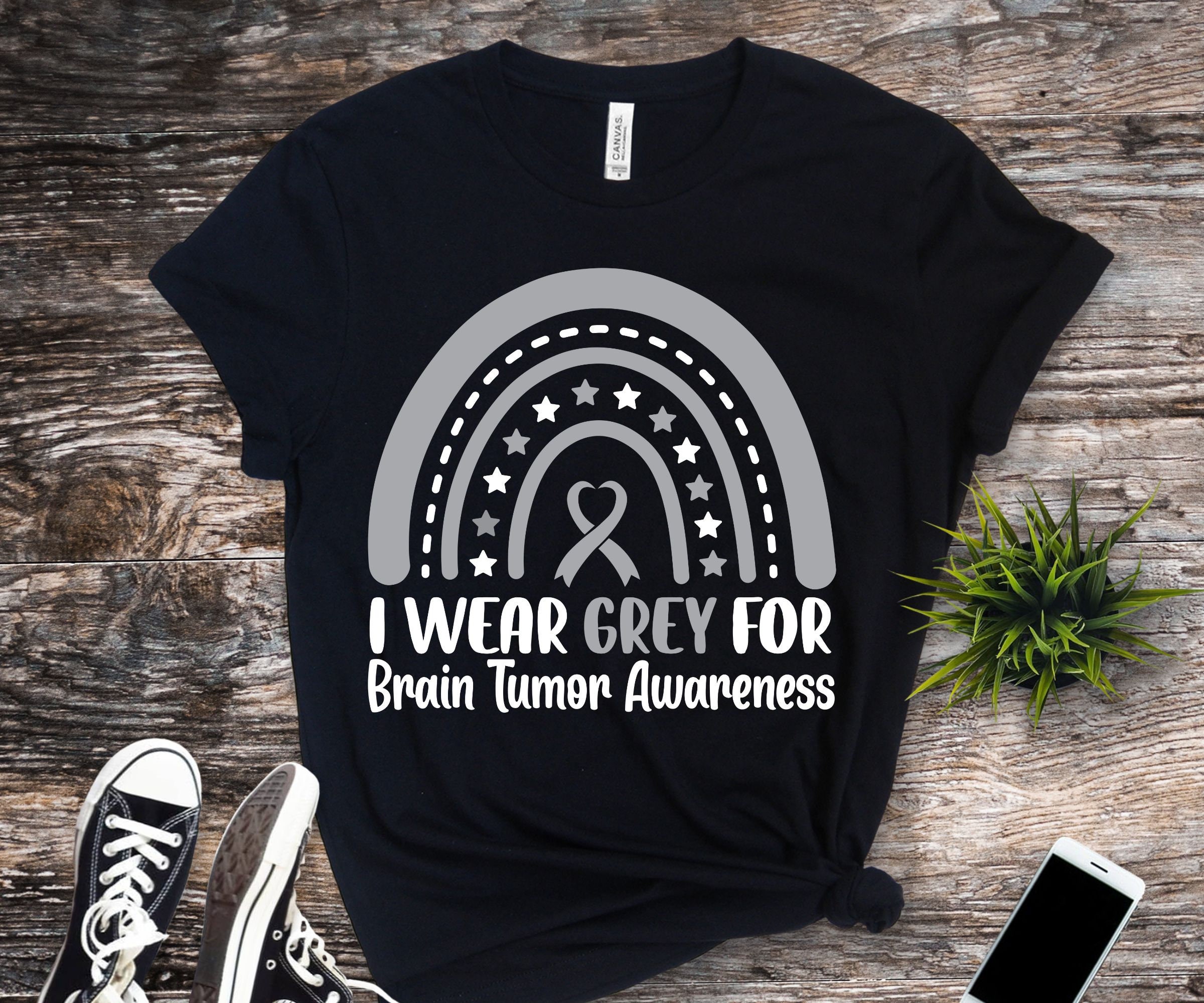 Brain Tumor Awareness Png Svg , I Wear Grey for Brain Tumor Png , Brain ...