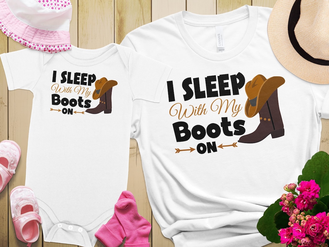 Clubfoot Awareness Svg Png, I Sleep With My Boots on Svg, Pink and Blue ...