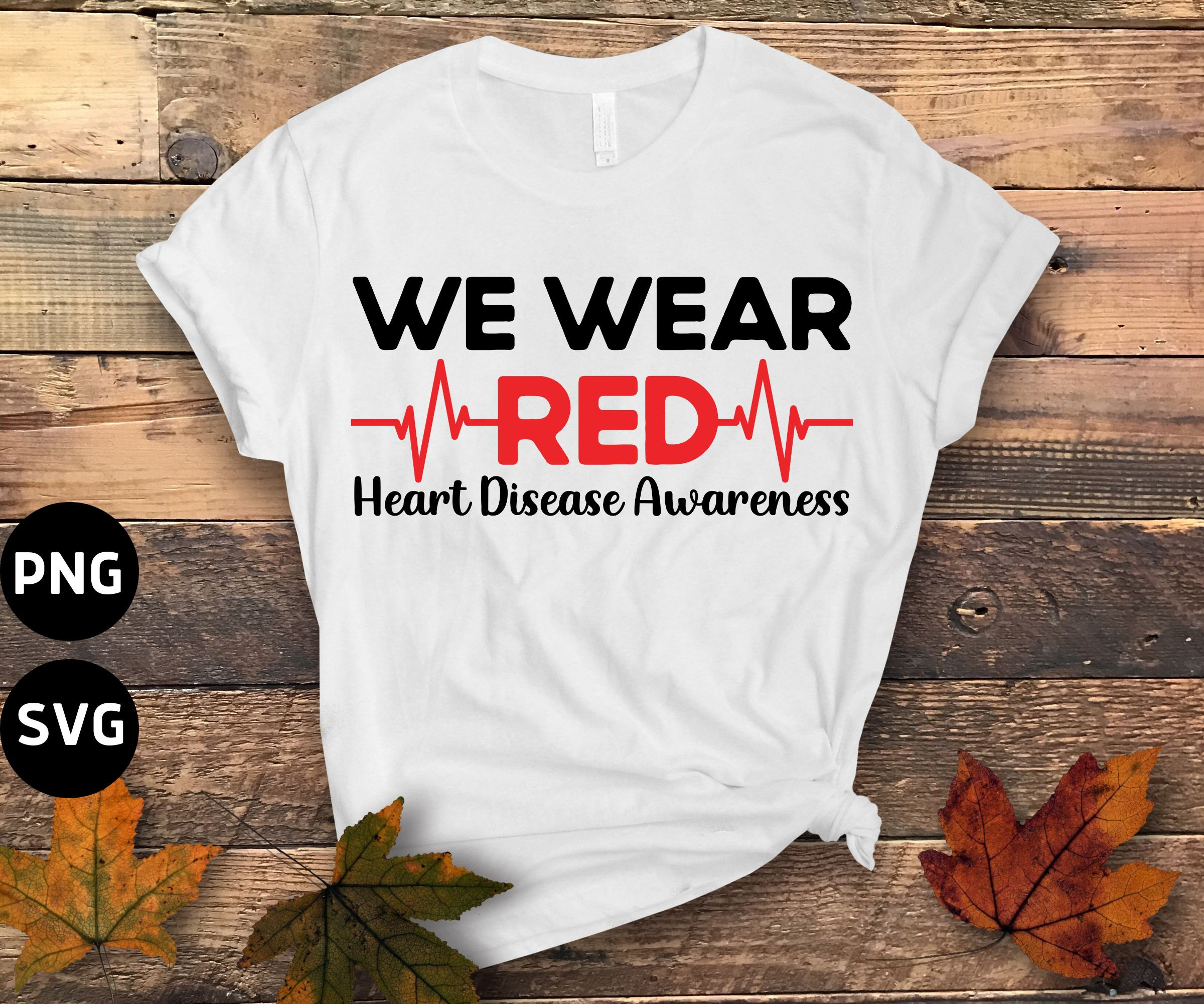 Heart Disease Awareness Svg Png Bundle Heart Health Awareness - Etsy