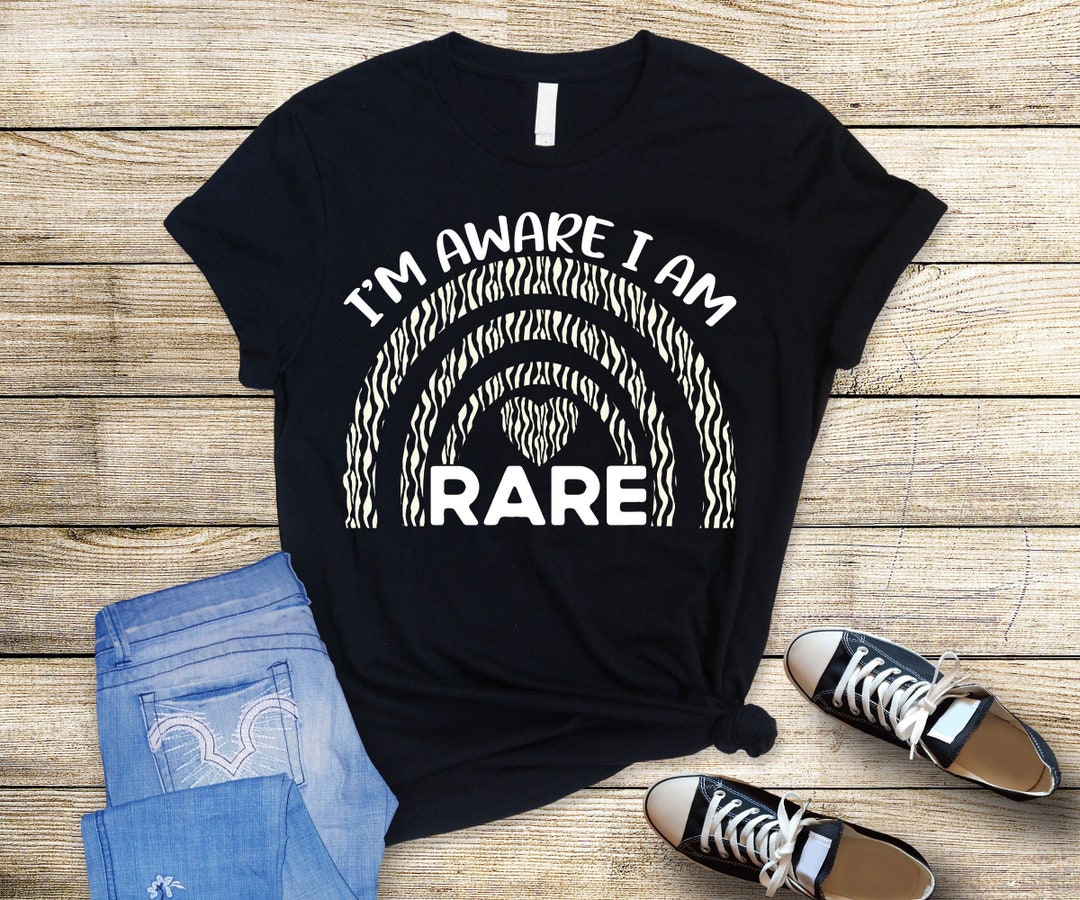 I'm Aware I Am Rare Png, Rare Disease Awareness Png, Zebra Ribbon Png, Ehlers-danlos Syndrome ...