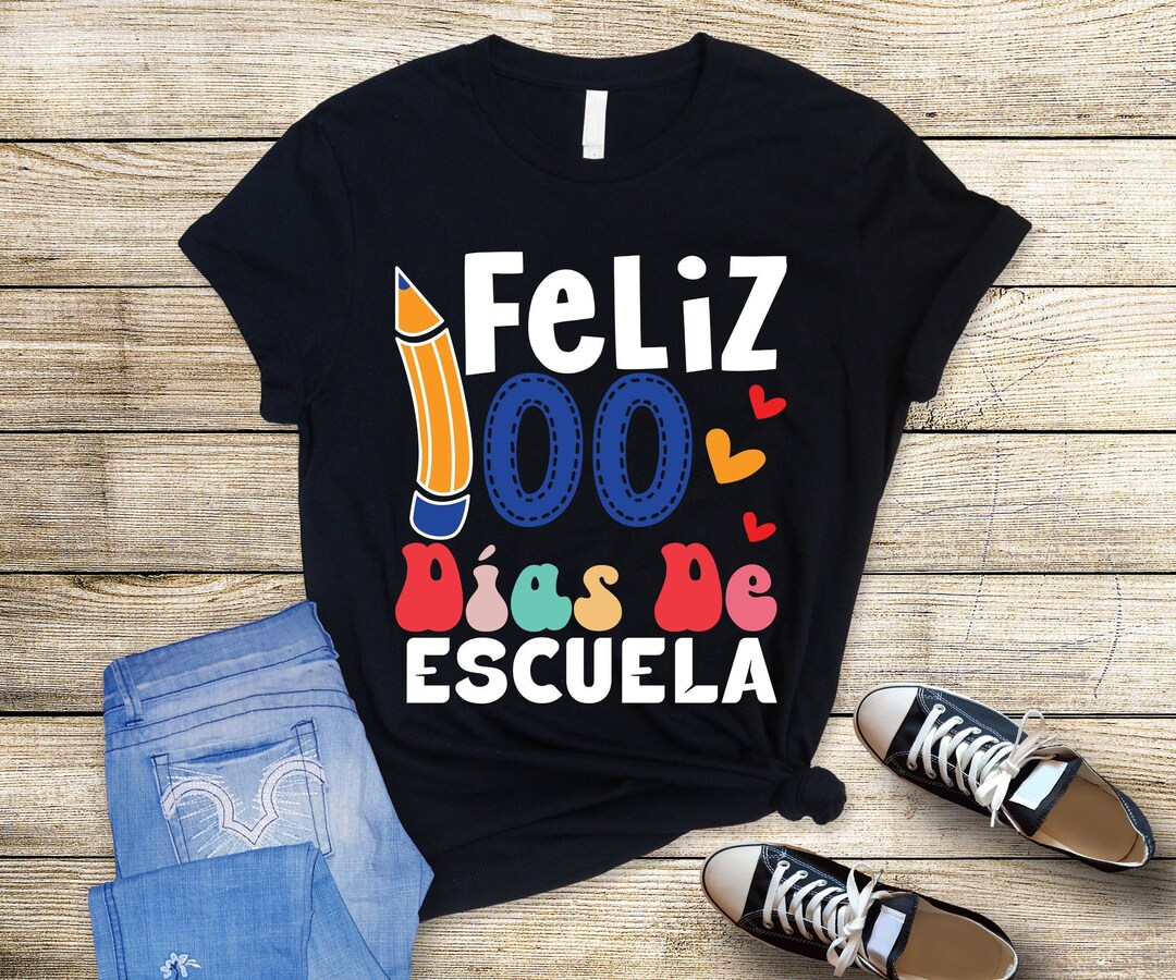 Feliz 100 Dias De Escuela Png Svg, 100 Days of School Png, Spanish ...