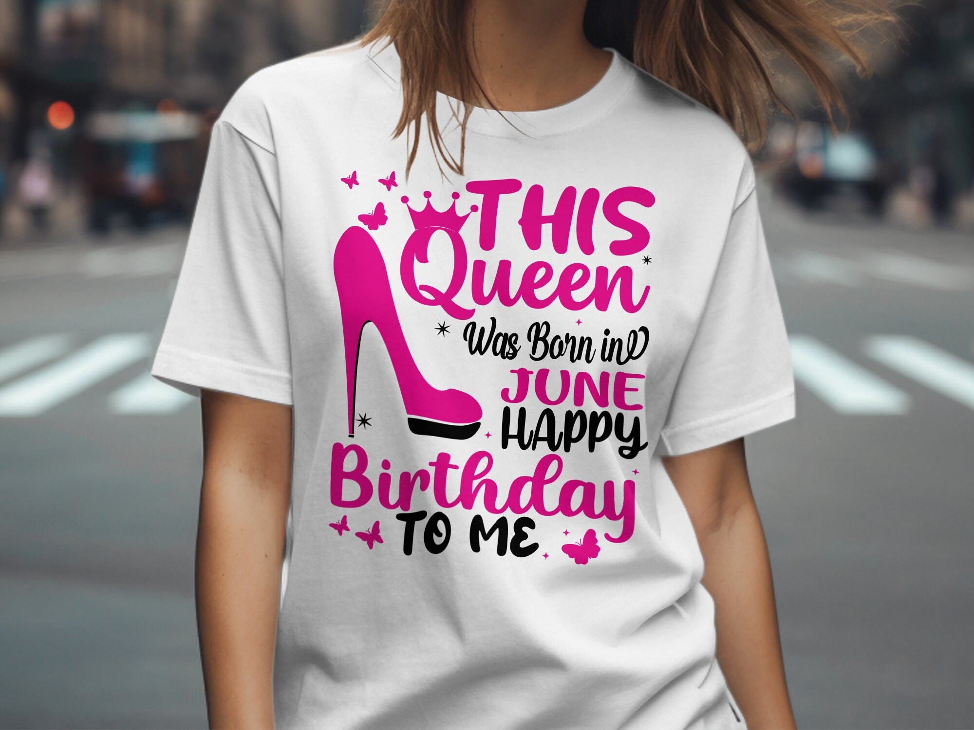 Birthday Girl Svg This Queen Was Born in June Happy Birthday - Etsy