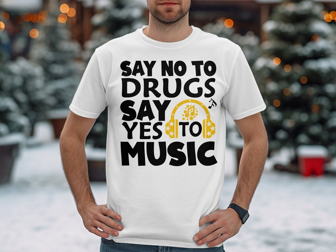 Red Ribbon Week Svg Png, Say No to Drugs Say Yes to Music Svg, Drug ...