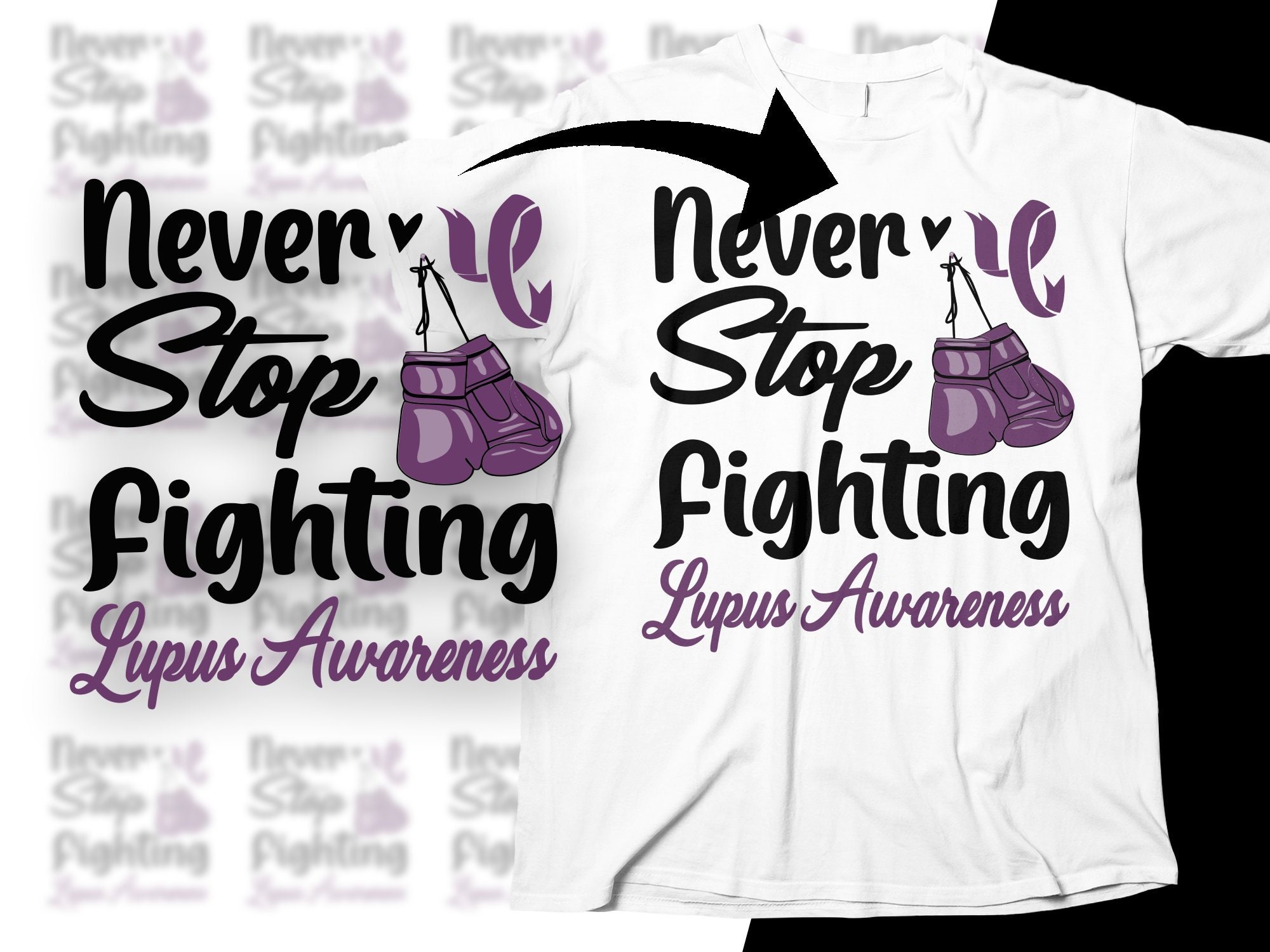 Lupus Awareness Svg Png Never Stop Fighting Svg Support - Etsy