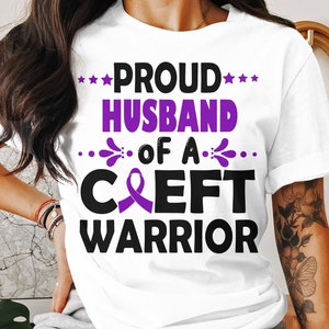 Cleft Craniofacial Awareness Svg Png, Proud Husband of a Cleft Warrior ...
