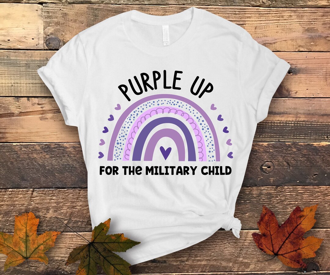 Purple up for the Military Child Svg Png, Month of the Military Child ...