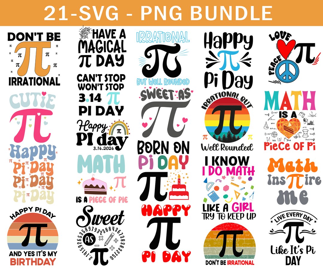 Pi Day Png Svg Bundle, Funny Math Teacher Svg, Math Svg, Science Svg ...