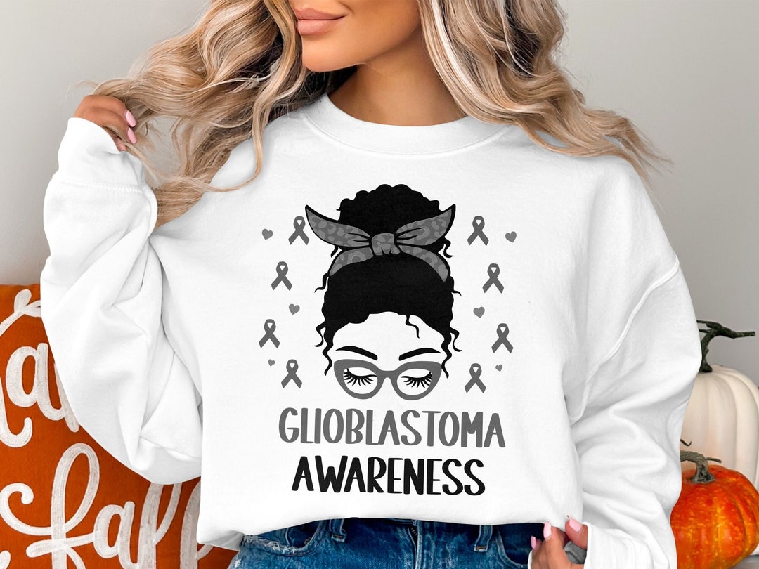 Glioblastoma Awareness Svg Png, Glioblastoma Awareness Messy Bun Svg ...