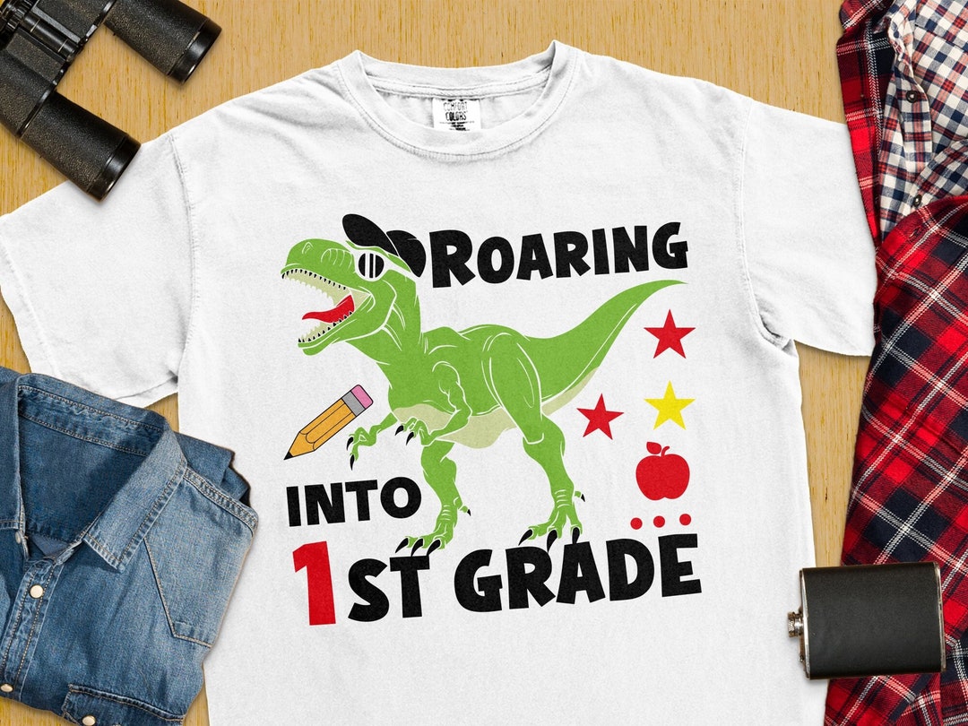 Roaring Into 1st Grade SVG, PNG, Back to School Svg, 1st Day of School ...